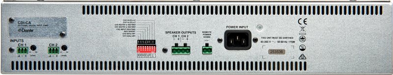 Cloud CA2250 Digital Forstærker 2 x 250 W 4 Ohm og 100 Volt