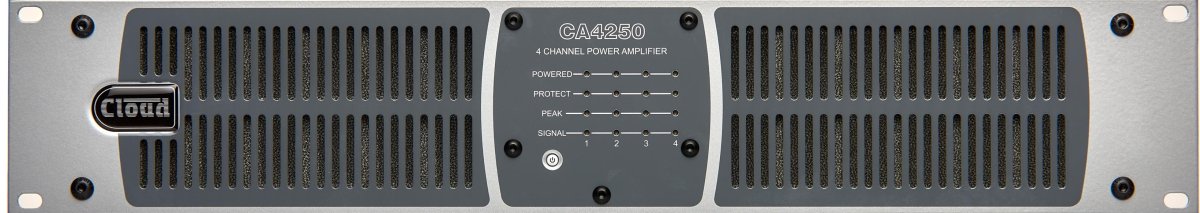 Cloud CA4250 Digital Forstærker 4 x 250 W 4 Ohm og 100 Volt