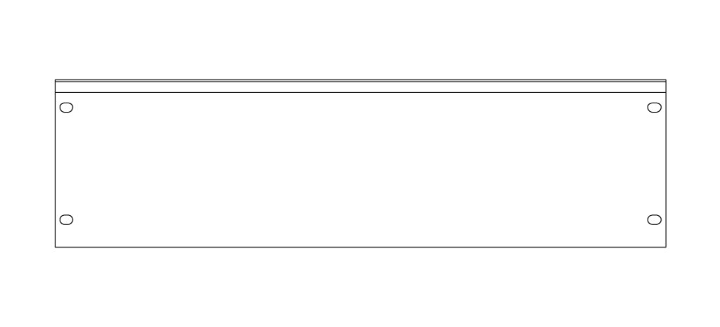 SMRT PAN 19" 3U blank panel.